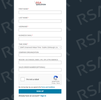 How to Sign Up for the RSA Education Services Training Portal | RSA ...