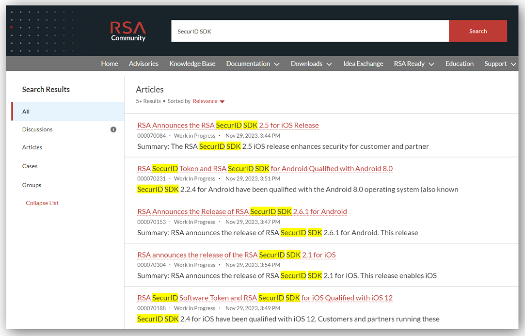 RSA Community