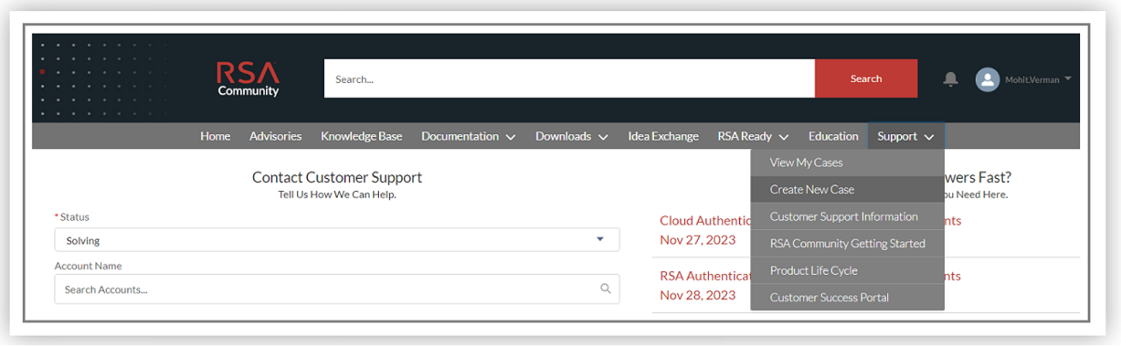 How to contact RSA Support | RSA Community