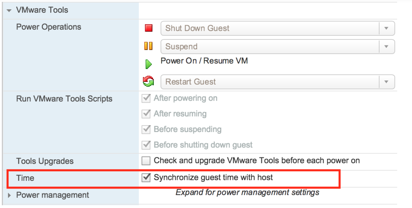Error Warning Ntp And Vm Host Timesync Should Not Be Enabled At The Same Time In Rsa