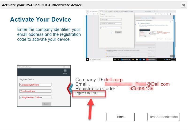 How to change the registration code validity period for RSA ...