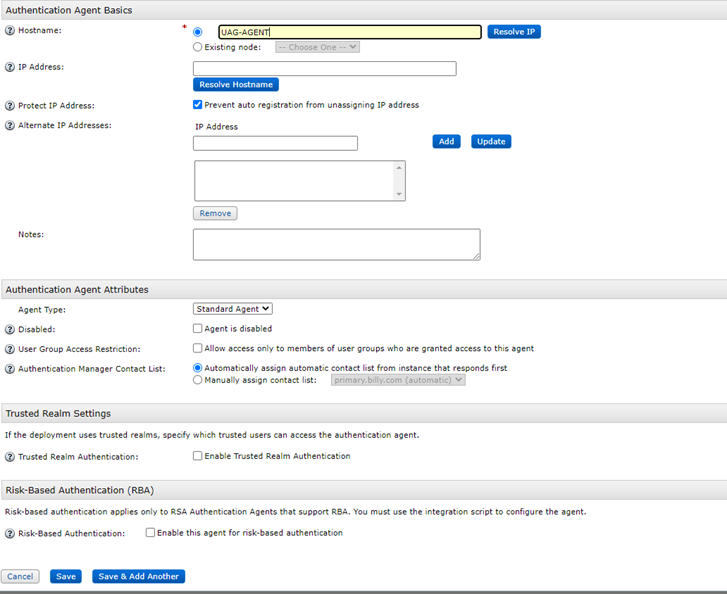 Vmware Unified Access Gateway Uag Integration Guide With The Authentication Manager Using Rest