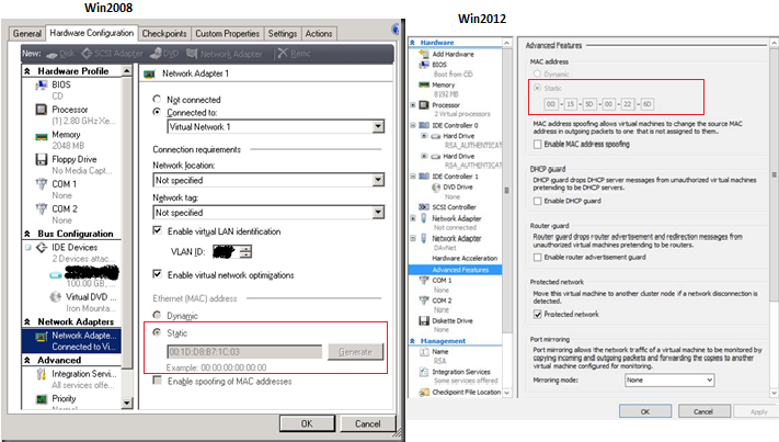 Hyper V Live Migration Move Of Rsa Authentication Manager 8x Breaks
