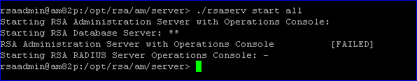 Rsa Authentication Manager Administration Server With Operations