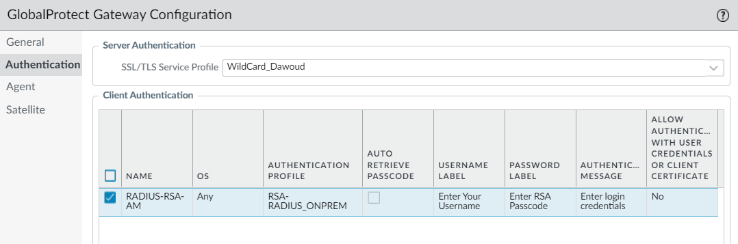 How to Configure Palo Alto Global Protect VPN to support RSA AM to be ...