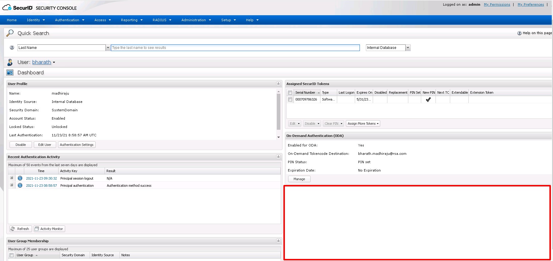 Hide Or Show Agent Information In The User Dashboard On Rsa