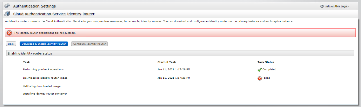 Downloading The Rsa Securid Access Embedded Identity Router Fails On