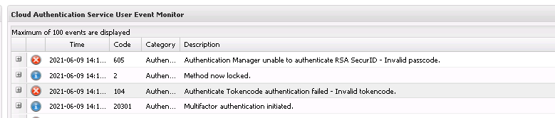 Cloud Authentication User Profile Lockouts On Rsa Authentication Manager For Newly Enabled Cloud