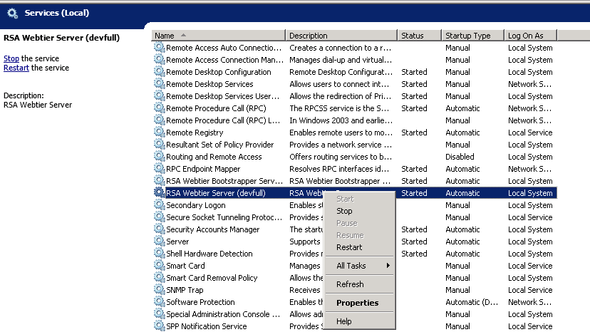 How To Shut Down Authentication Manager 8x Primary Replicas And Web