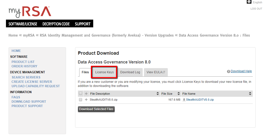 How to acquire a StealthAUDIT license for RSA Identity Governance & Lifecycle and how to ...