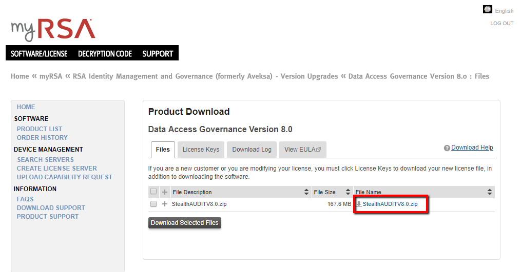 How to acquire a StealthAUDIT license for RSA Identity Governance & Lifecycle and how to ...