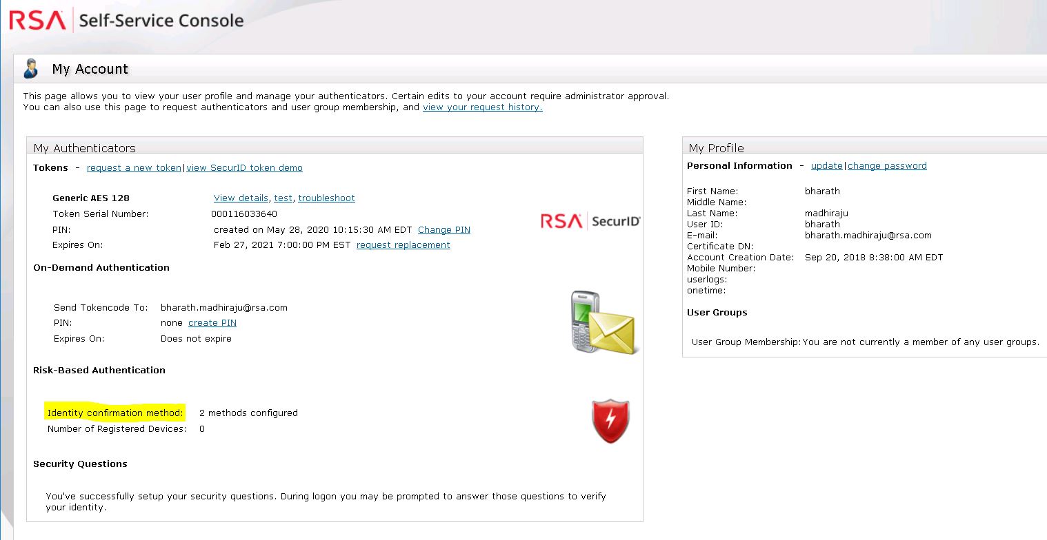 User Is Not Enrolled For Any Of The Allowed Identity Confirmation