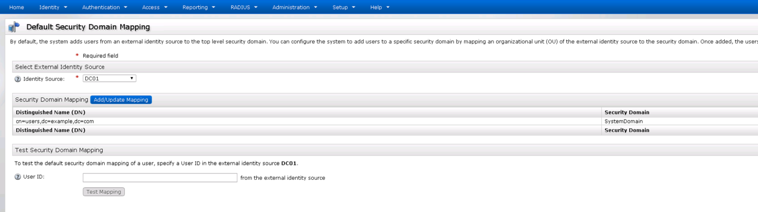 Map identity source Distinguished Name automatically to a specific ...