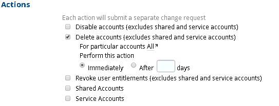 When Should A Provisioning Termination Rule Delete Accounts In Rsa
