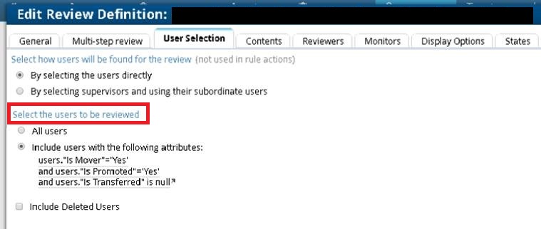 How Users Are Selected For Reviews That Are Triggered By Rules In Rsa