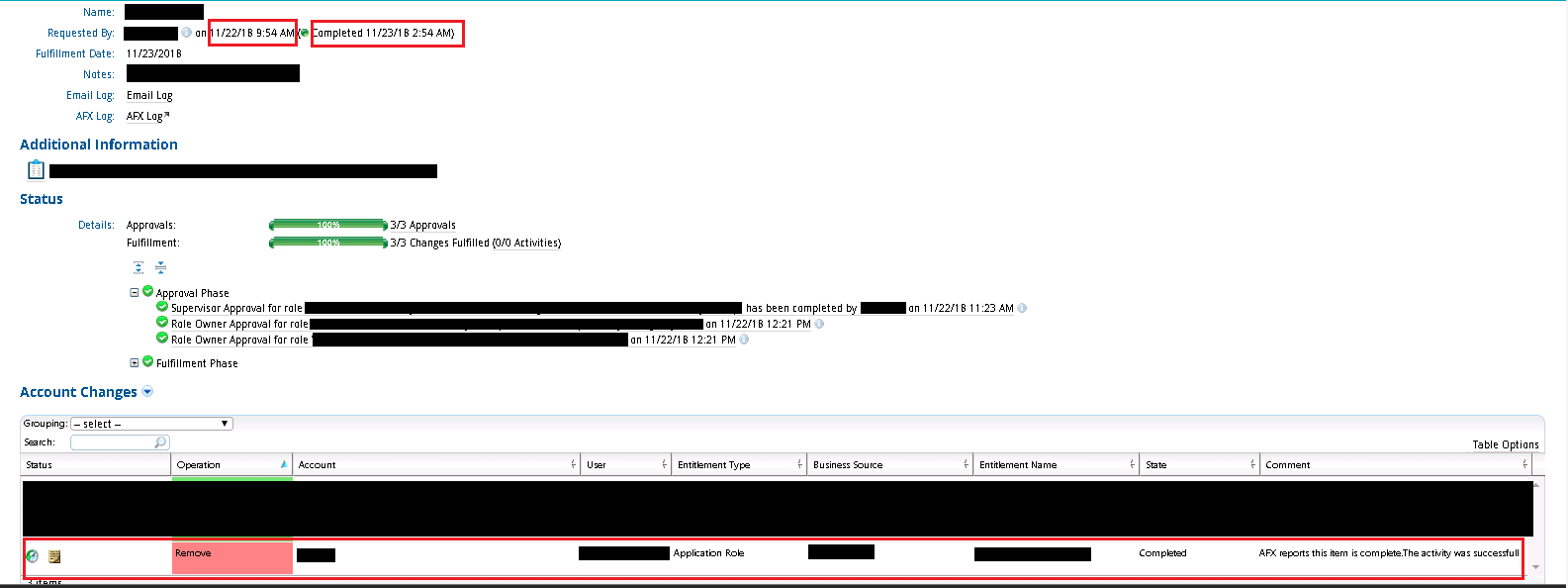 Unauthorized change rule triggered although change request for add access has passed approval ...