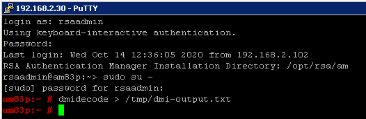How to determine the RSA Authentication Manager 8.x hardware platform | RSA Community