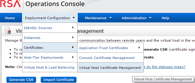 How To Replace The Rsa Authentication Manager 8x Web Tier Certificate