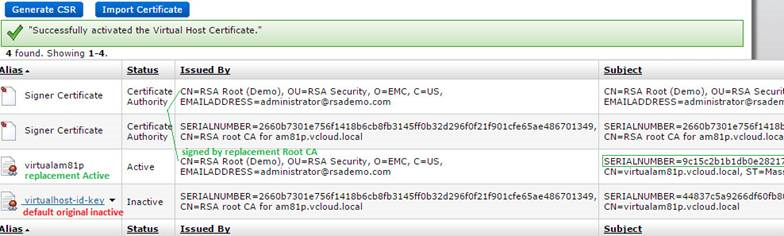 How To Replace The Rsa Authentication Manager 8x Web Tier Certificate