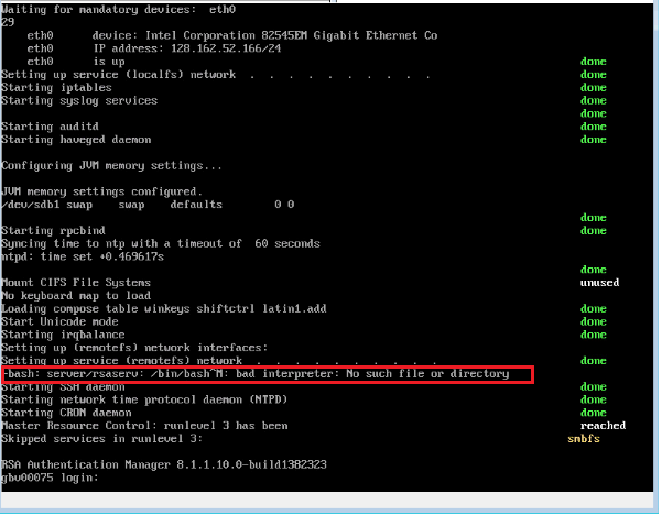 Rsa Authentication Manager 8x Server Fails To Start The Rsa Services