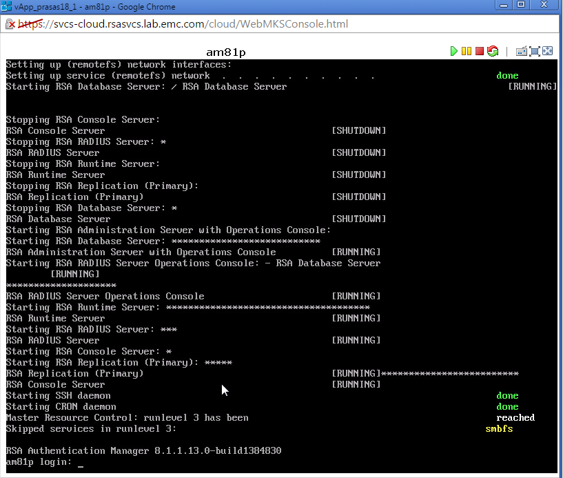 Rsa Authentication Manager 8x Server Fails To Start The Rsa Services