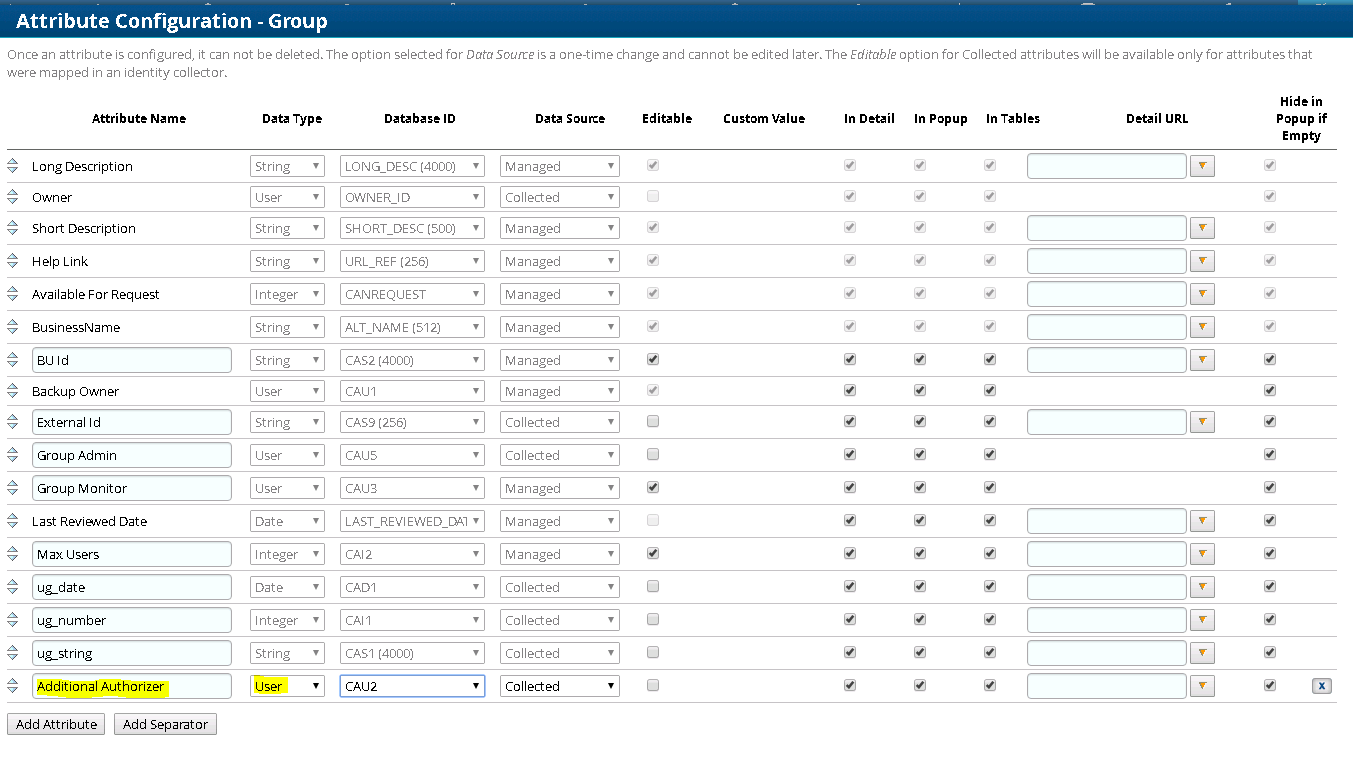 How To Define A Custom Attribute As A User With Group Review Rights In