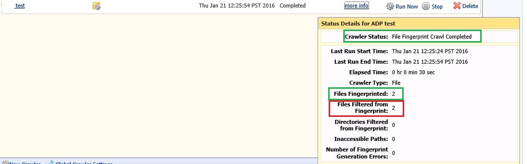 How to configure RSA Data Loss Prevention filtering on File Fingerprint Crawler using exclusions ...