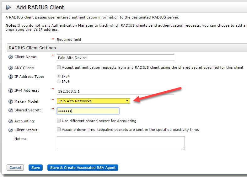 Adding a Palo Alto RADIUS dictionary to RSA RADIUS for RSA Authentication Manager 8.x | RSA ...