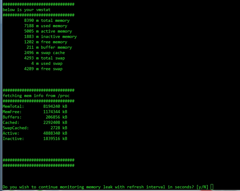 Detailed report of memory utilization on Linux for RSA Authentication ...
