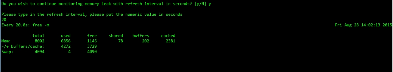 Detailed report of memory utilization on Linux for RSA Authentication ...