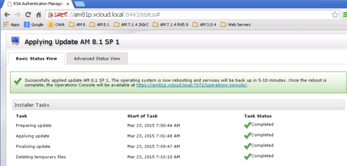 How to install patches on an RSA Authentication Manager 8.1 via web browser | RSA Community