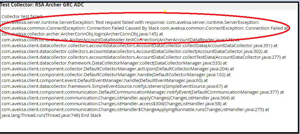 Rsa Archer Grc Collector Connection Failing With Ssl Handshake Error In