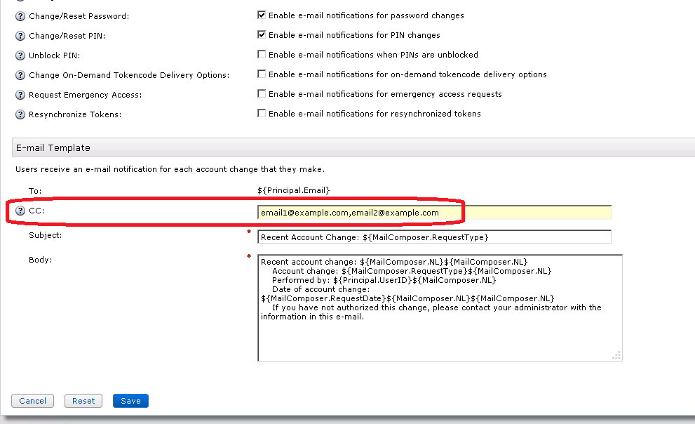 Invalid argument(s) error when trying to change password or PIN on the ...