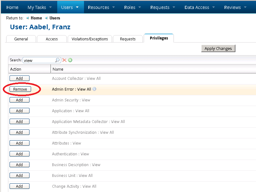 Unable To Remove Privileges For An Rsa Via Governance And Lifecycle User Rsa Community