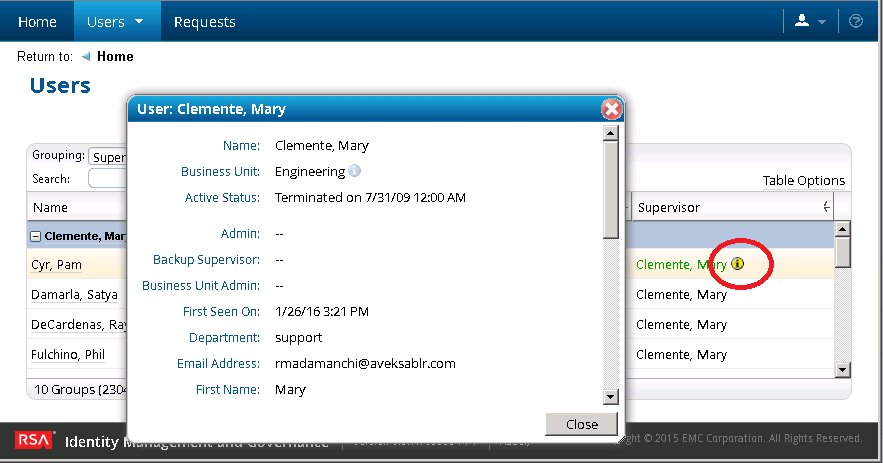Access Denied Error When Attempting To View Detailed Information On