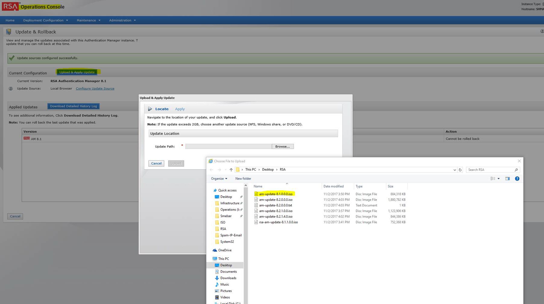 Upgrade A Patch From Windows Share Fails With Error In Rsa Authentication Manager 8 Rsa Community