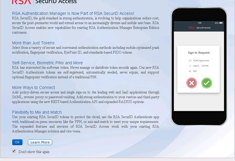 How To Disable Pop Up Message For All Administrators In The Rsa