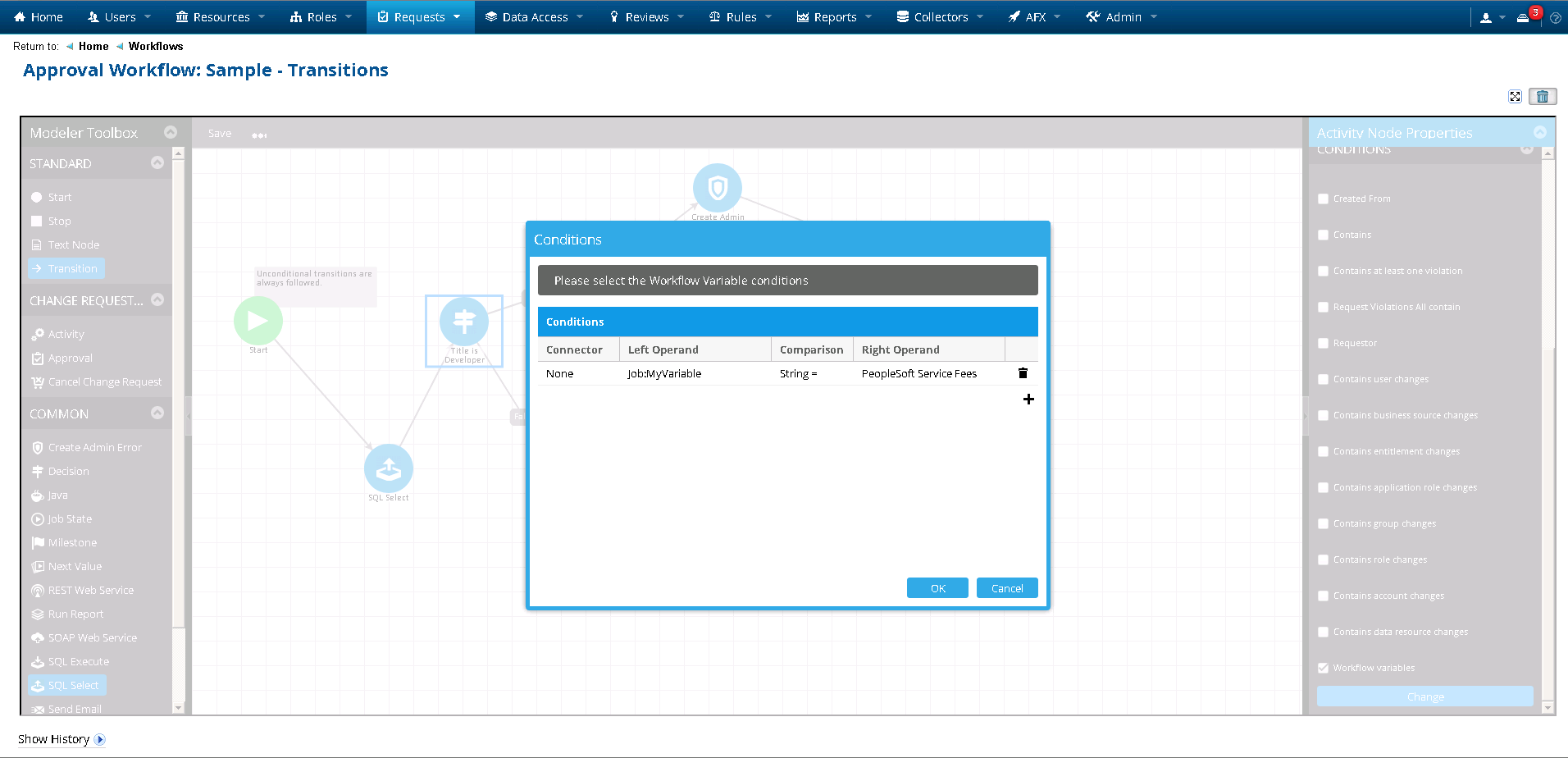 Rsa Identity Governance And Lifecycle Workflow Activity Node Of Type