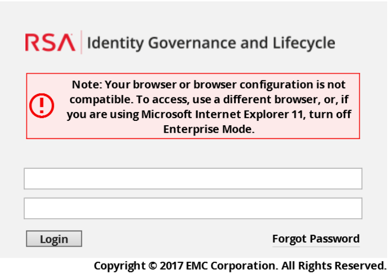Rsa Identity Governance And Lifecycle Menus Do Not Display Correctly In