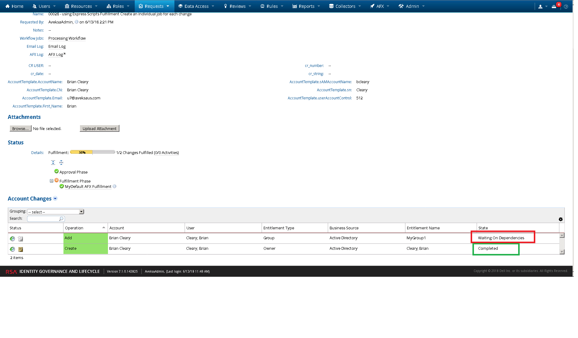 Rsa Identity Governance And Lifecycle Access Fulfillment Express Afx