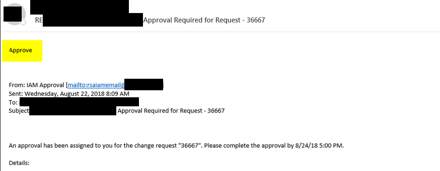 Email approvals never show up in the RSA Identity Governance & Lifecycle system | RSA Community