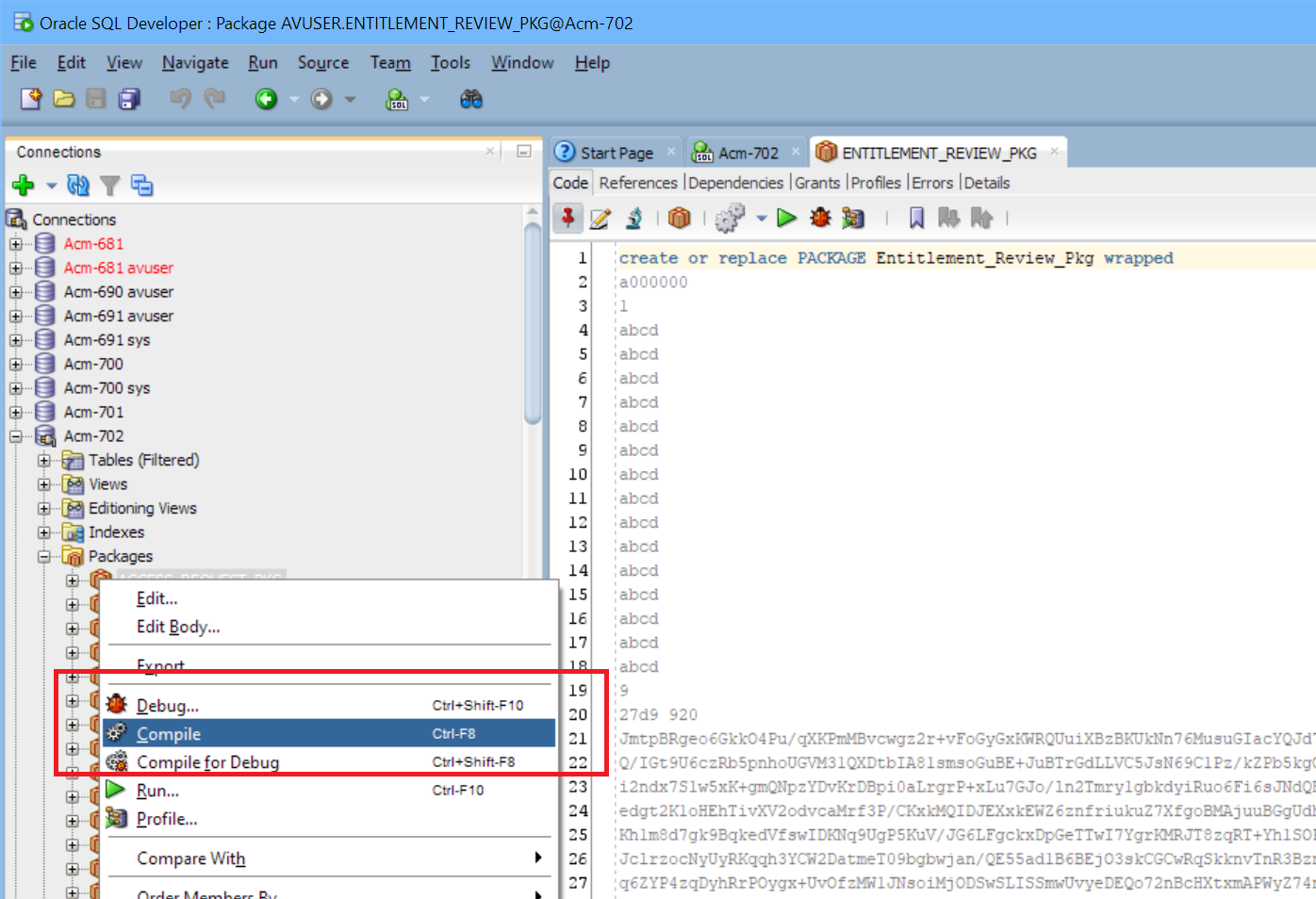 RSA Identity Governance & Lifecycle review generation fails with ORA-20126 and ORA-06508 | RSA ...