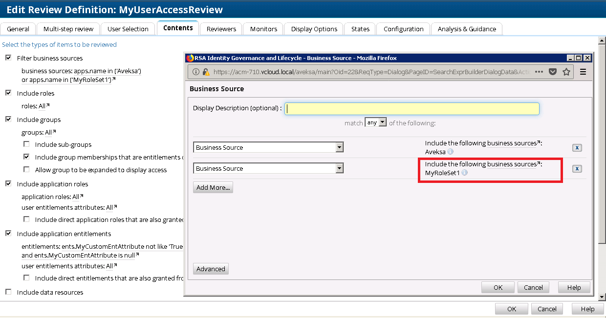 Access User Access Review Not Showing Indirect Entitlements Associated