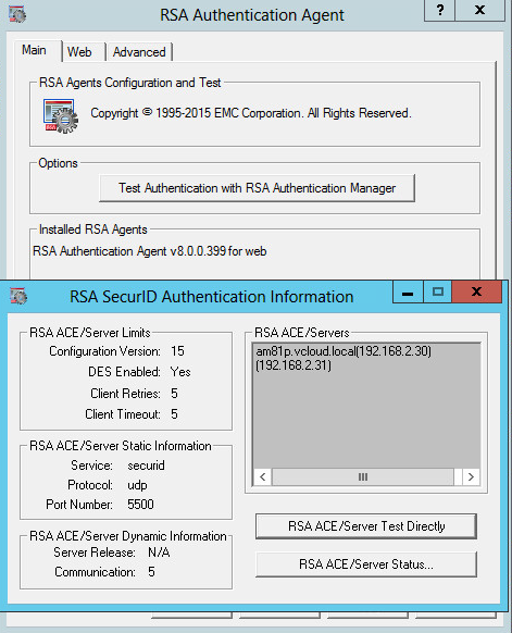 Node Secret Issues After Setting Up Rsa Securid Authentication Agent 8