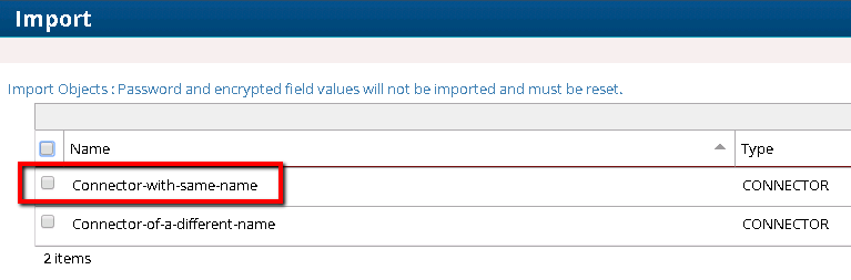 Import of AFX Connectors fails with 'Connector Install Failure' in RSA ...