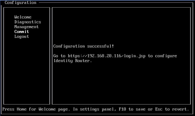 Configuration Unsuccessful And Invalid Management Network Settings