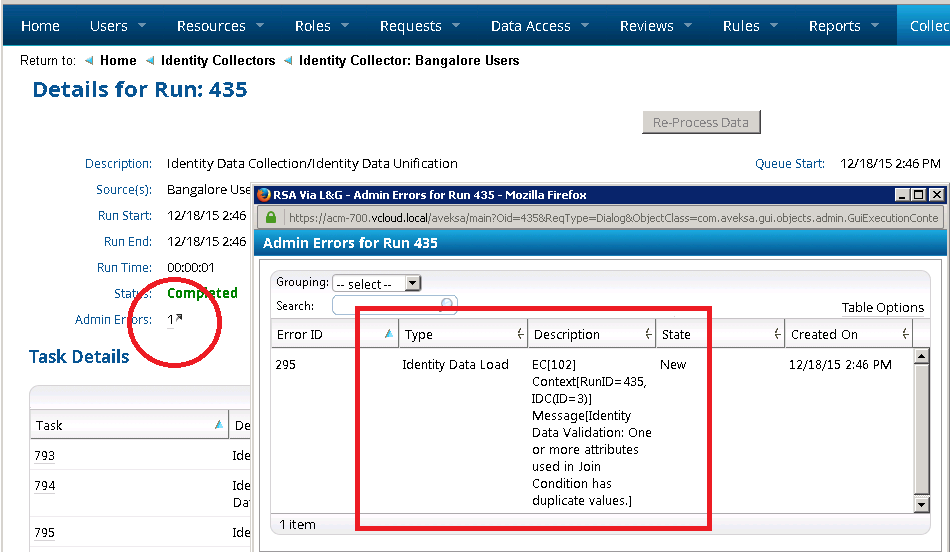 One Or More Attributes Used In Join Condition Has Duplicate Values Error During Unification In