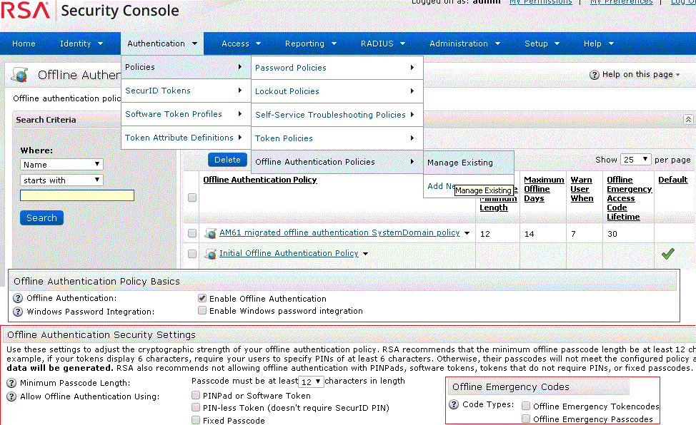 Offline Days Not Downloading For Rsa Authentication Agent 73x For