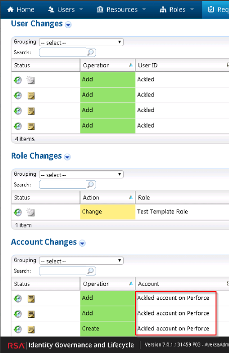 Account Template For Role Causes Invalid Account Name In Cr For Rsa