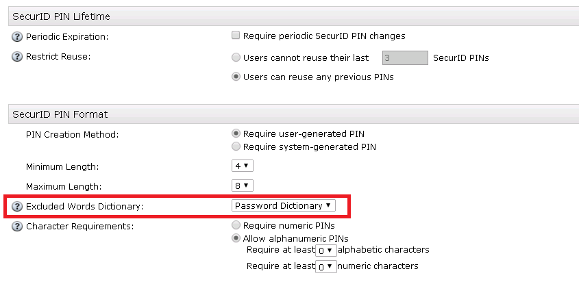 How to Controlling Pin Criteria | RSA Community